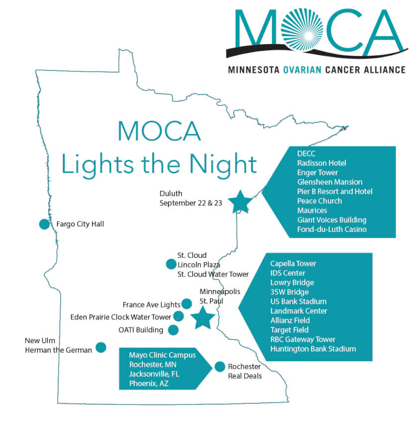 Lighting the Night Teal, Starting Sept. 1 – MOCA